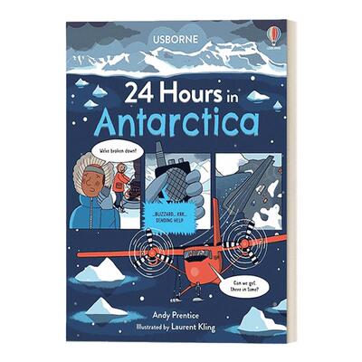 英文原版 24 Hours in Antarctica 尤斯伯恩 南极的24小说 少儿科普精装 英文版 进口英语原版书籍