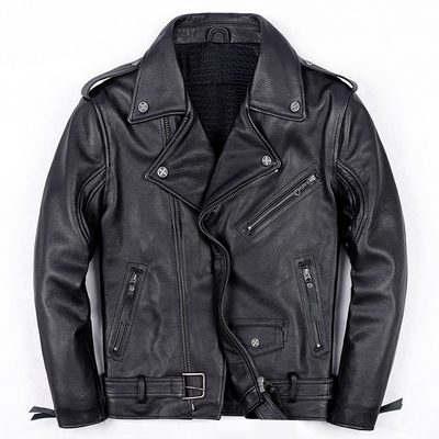 PERCOOL终结者2代纯牛皮真皮皮衣