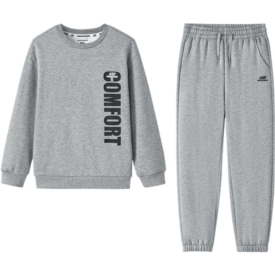 SKECHERS斯凯奇儿童运动休闲长袖套装L425K133-004F