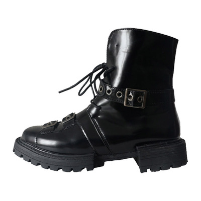 折上annandsam自制搭扣马丁靴