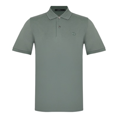 Satchi沙驰凉感桑蚕丝短袖POLO衫