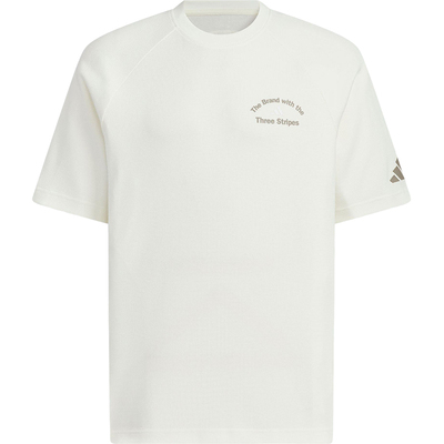 Adidas/阿迪达斯正品2025夏季款男士简约透气经典户外短袖KF0130