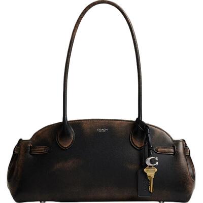 COACH/蔻驰女士复古挚爱皮革EMPIRE CARRYALL 34号手袋单肩包