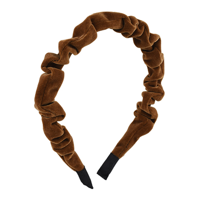 甜美丝绒细发箍高颅顶