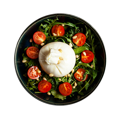 布拉塔奶酪burrata芝士球奶包子