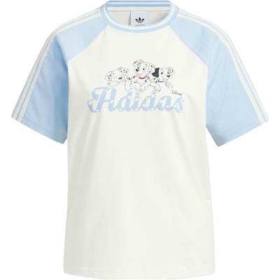 滔搏adidas阿迪达斯三叶草女子RAGLAN 时尚运动休闲短袖T恤KG6698