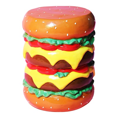 niko and ... FLAVORS系列2026新款双层汉堡桌面装饰摆件609889