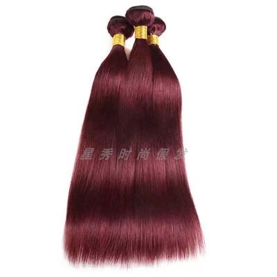 brazilian wine red human hair bundles hair extensions真人发