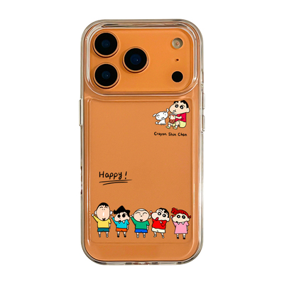 2025新款适用苹果18promax手机壳不会撞壳可爱iPhone17全包15高级感14pro超火Air蜡笔小新14plus透明13保护16
