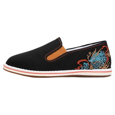 老美华老北京布鞋男款麒麟刺绣