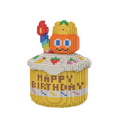 五月天卜卜生日蛋糕积木