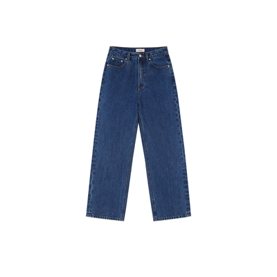 樱桃KIRSH韩系慵懒长款牛仔裤