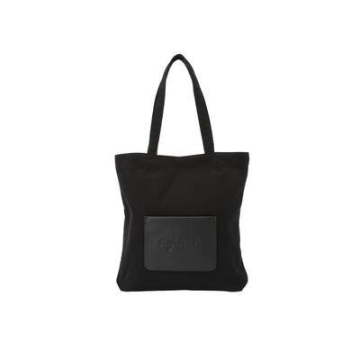 agnès b.经典系列全棉大号男女通用手提包