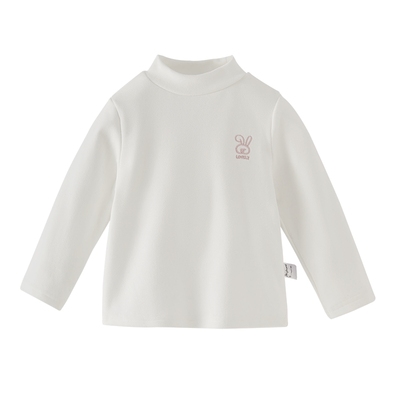 [暖阳绒]女童秋冬长袖T恤小童高领保暖打底衫宝宝儿童冬季上衣服