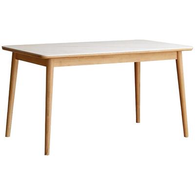 源氏木语加兰实木餐桌岩板面饭桌