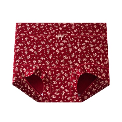 本命年红色内裤女士纯棉10A抗菌