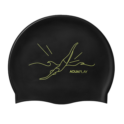 AquaPlay泳帽男女专业防水不勒头