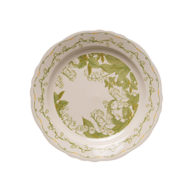 舍里高颜值铃兰花炒菜盘西餐盘