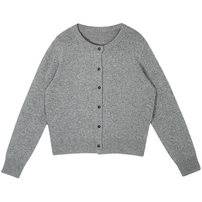 前世今生羊毛圆领开衫