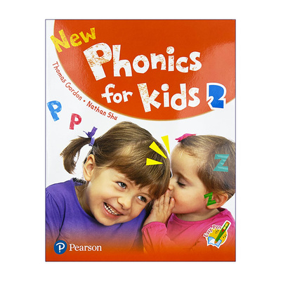 香港朗文幼儿英语自然拼读教材2级别 英文原版 New Phonics for kids 2 学生用书 亲子幼儿小班教材 可搭配培生易学笔 点读笔