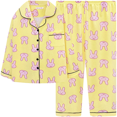 银魂神乐同款长袖睡衣套装女