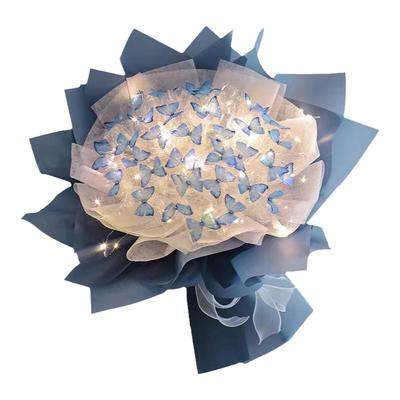 手工蝴蝶花束diy材料包全套