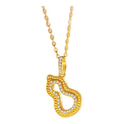 瑞恩钻饰福禄葫芦天然真钻10分钻石项链送女友三八节礼物官方正品