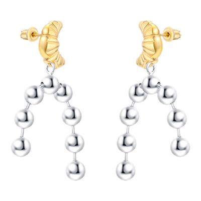 abybcharming小金锭桃花耳环