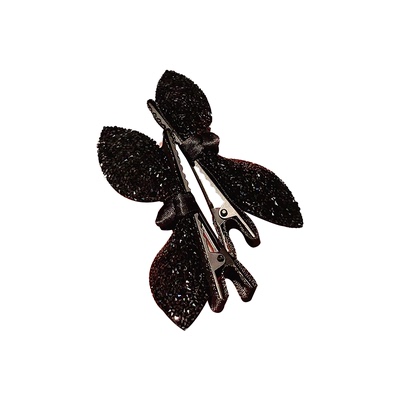 有调性的耳朵~复古满钻水晶对夹