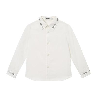 RBIGX瑞比克童装秋季新款儿童百搭潮流精致印花全棉衬衫