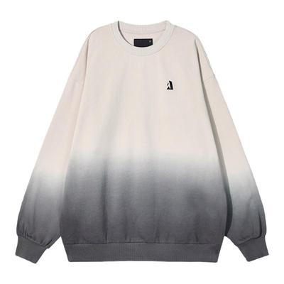春款新款渐变色卫衣男女同款宽松