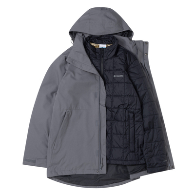 Columbia哥伦比亚男装户外运动服防风保暖三合一冲锋衣外套WE8778