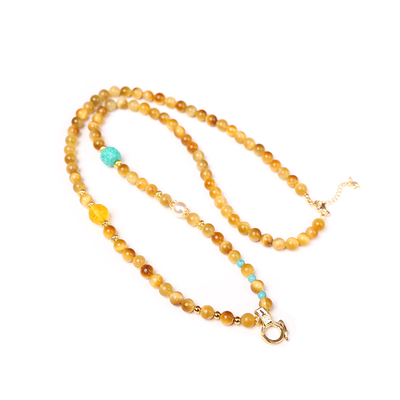 泰国佛牌链原创金虎眼新中式国风符文快拆扣定制元素回纹珠虎睛石