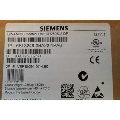 议价6SL3246-0BA22-1PA0西门子G120变频器控制单元 6SL32460BA221