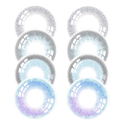 棕色美瞳日抛无锁边10片一次性抛自然素颜大直径隐形眼旗舰店镜qy