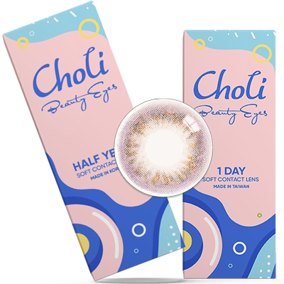 choli宝宝瞳美瞳日抛女小直径棕色巧克力色自然彩色隐形眼镜