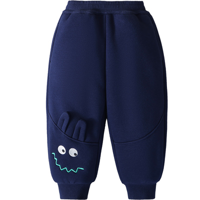 MQDmini男童秋冬加绒裤子