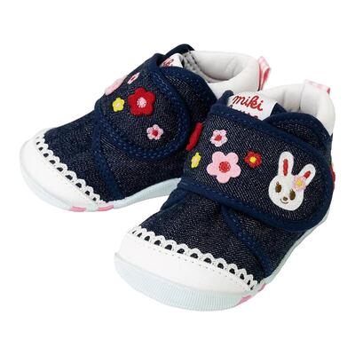 MIKIHOUSE 日本制小兔花朵鞋学步鞋童鞋13-9310-384