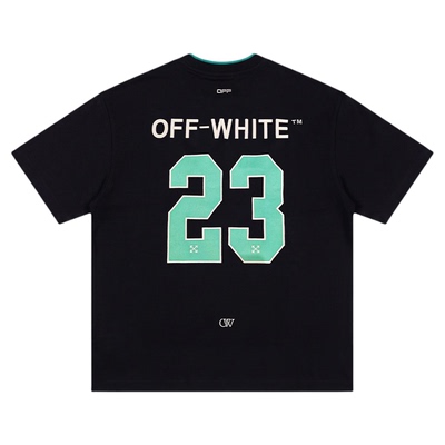 OFF-WHITE™美式街头数字印花短袖T恤男女宽松潮牌情侣半袖