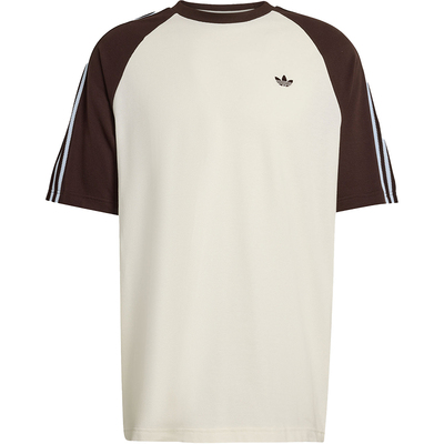 Adidas/阿迪达斯正品三叶草男士条纹休闲针织经典宽松T恤HZ3830