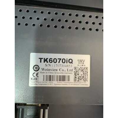 溢价-威纶通TK6070iQ触摸屏，件，型号TK6070IK，