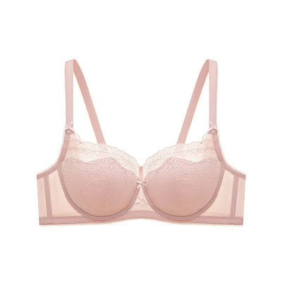 曼妮芬蕾丝文胸薄软钢圈蝴蝶结
