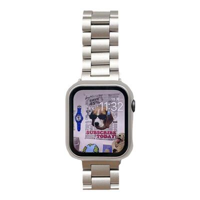 星光色不锈钢金属适用iwatch表带