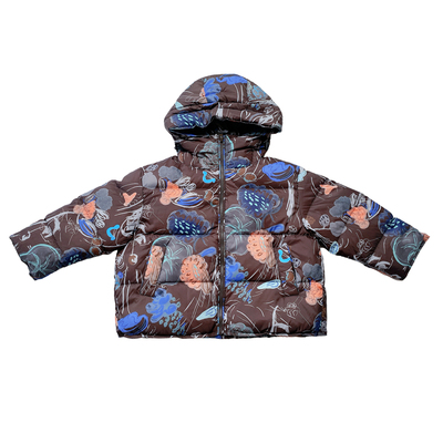 瑭伽2025冬新款女童花色羽绒服