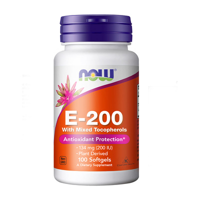美国进NOWFoods诺奥维生素e软胶囊高含量134mg口服ve维e成人100粒