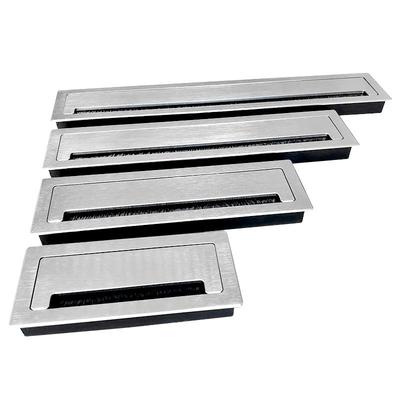 加厚铝合金面板电视柜桌面穿线盒