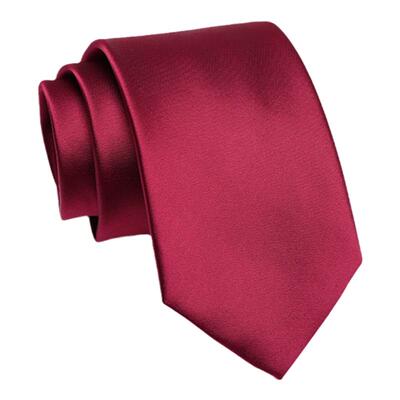 高档暗酒红色波点结婚领带男士高级感8cm婚礼新郎西装衬衫领带宽