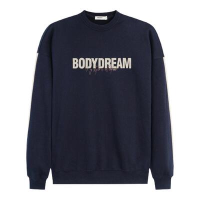 【复古回潮】BODYDREAM撞色卫衣男印花做旧宽松套头衫秋卫裤套装