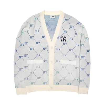 MLB开衫情侣针织开衫外套24秋季