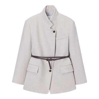 loeuvre郑丽媛同款毛呢外套